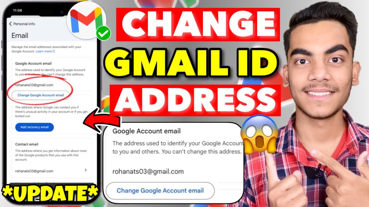 GMAIL BIG UPDATE | How To Change Gmail ID Username 2026 | Gmail ID ...