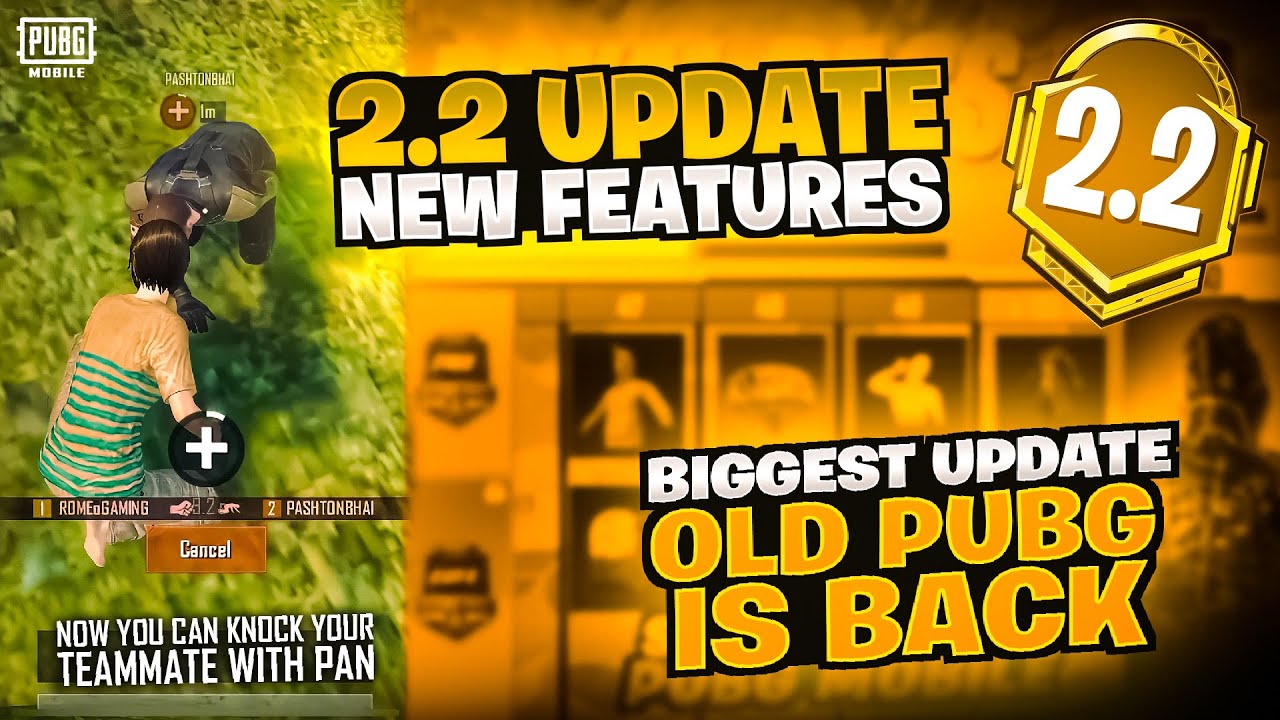 Finally! Old Pubg Is Back |Biggest Update 2.2 |New Features |PUBGM ...