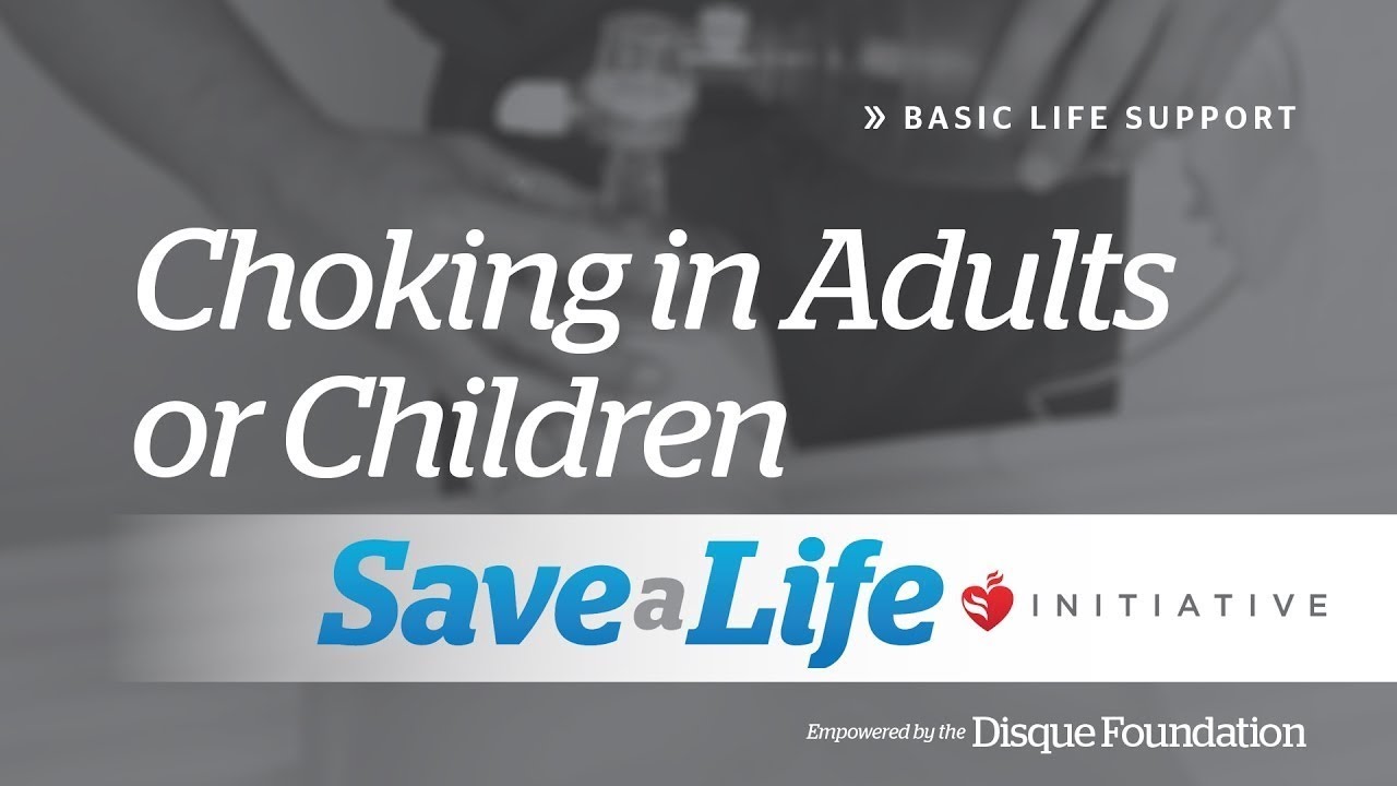 Choking Adults - 8a. Choking in Adults & Children, Basic Life Support ...