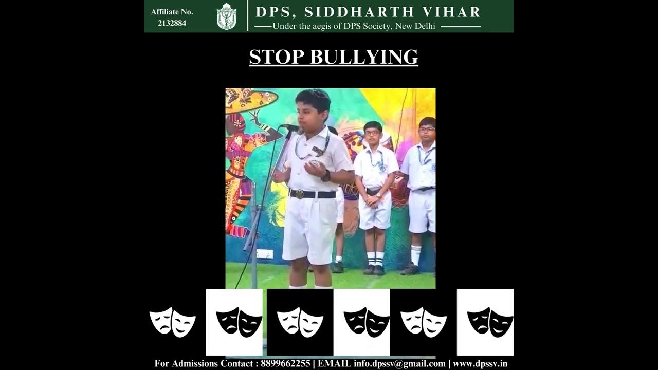 STOP BULLYING SKIT | Class 4th C | DPS SIDDHARTH VIHAR | DPSSV - YouTube