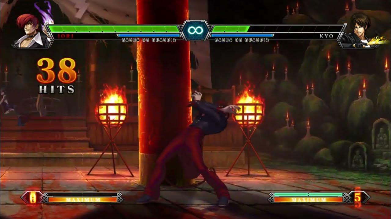 KOF XIII EX Iori Triple Grab Combo 2 Bars - YouTube