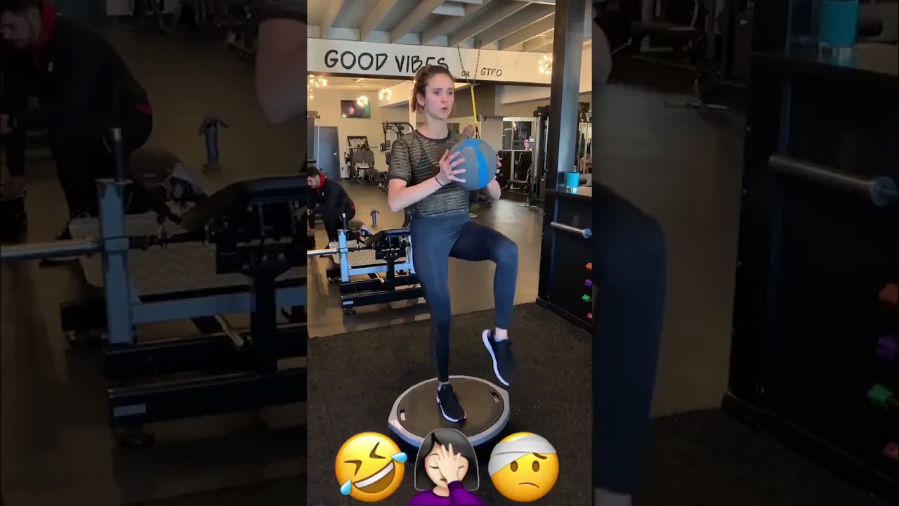 Nina Dobrev - Workout 2/22/2019 - YouTube