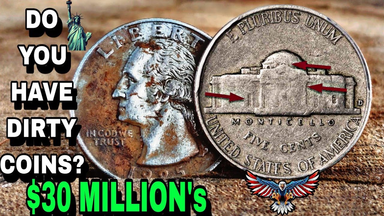 Top 40 Super Rare Silver Dirty Quarter Dollar & Jefferson Nickel Coins ...