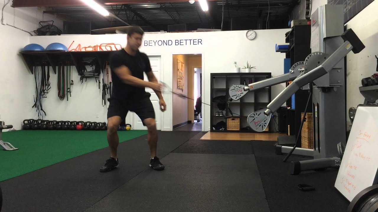 Cable Row with Resisted Rotation for Swing Strength - YouTube