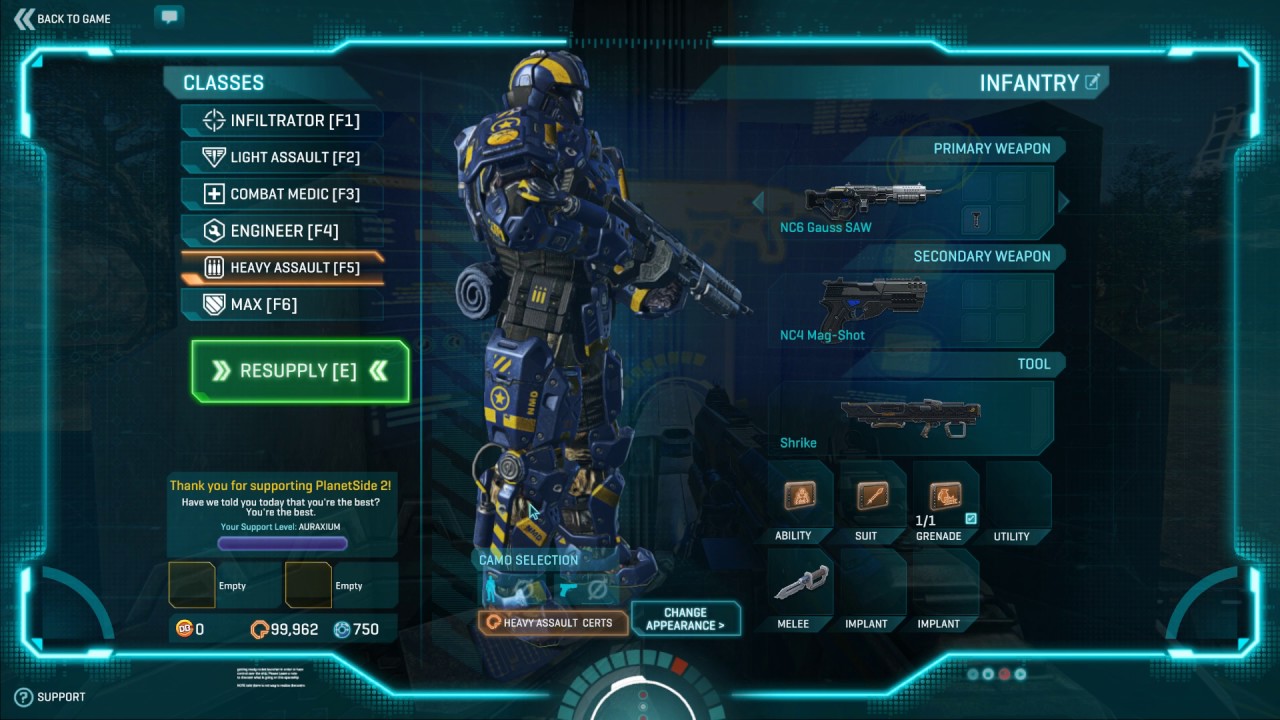 Planetside 2 NOMAD armour preview - YouTube