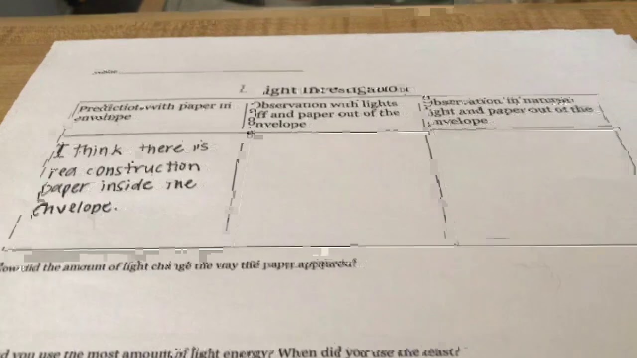 Light Energy Investigation - YouTube