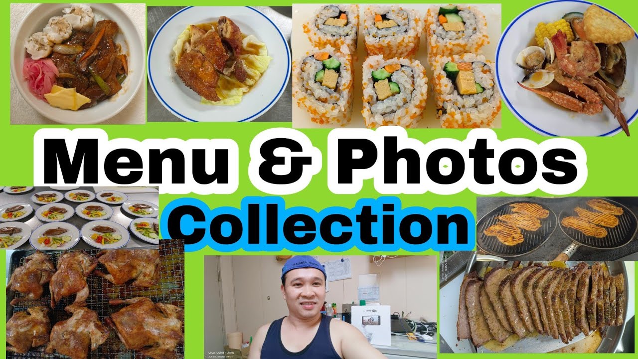 Menu Collections|Photos and Places @CHEFJOMZWORLDTV - YouTube