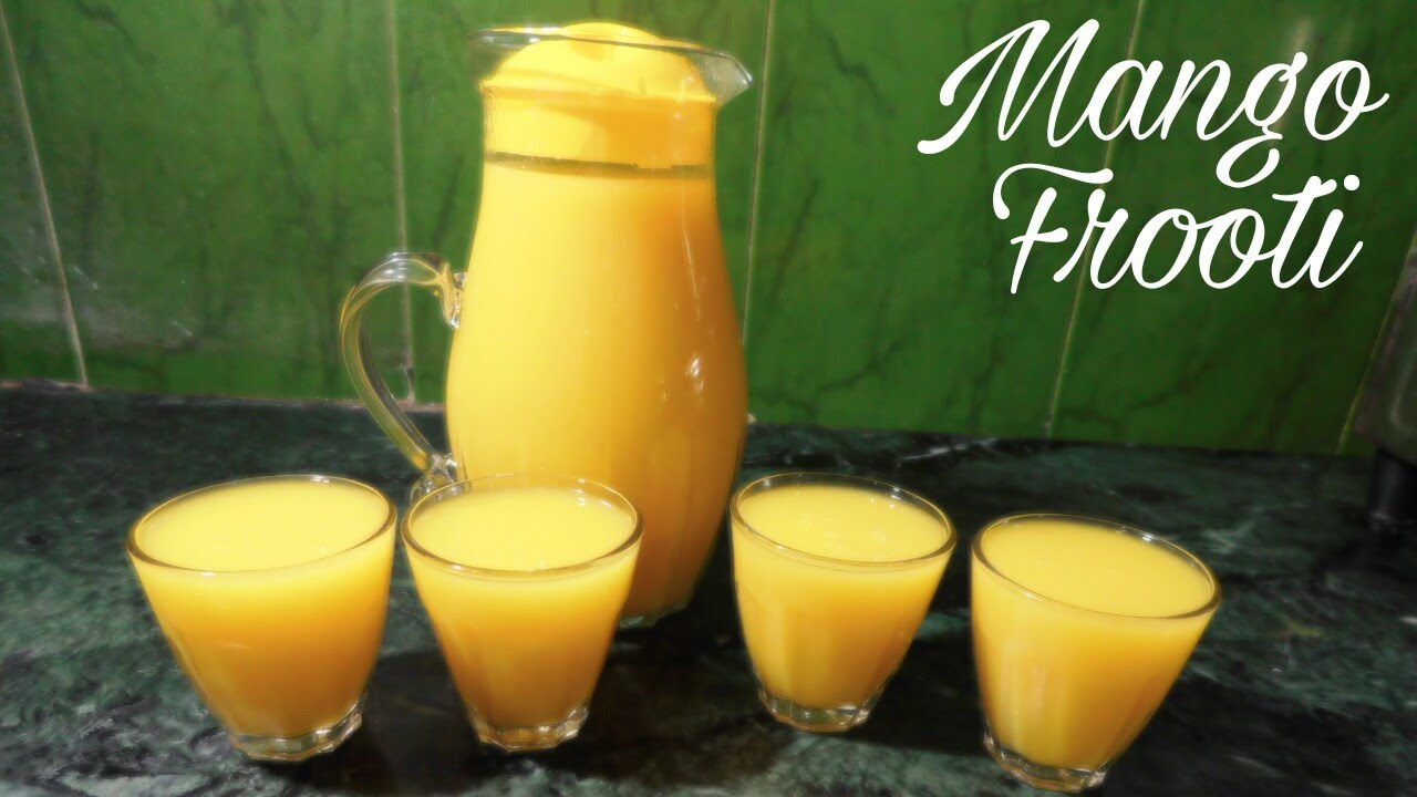 Mango Frooti recipe | How to make Mango Frooti at home | Fresh Mango ...