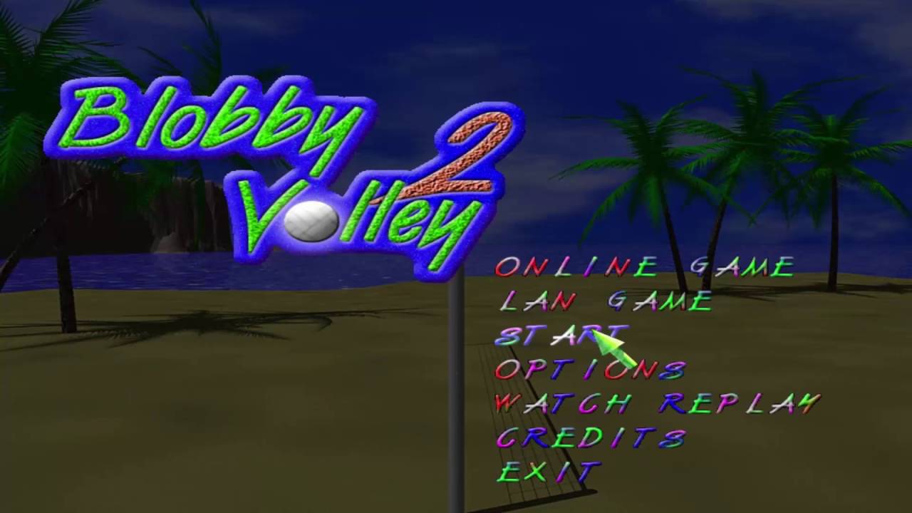 Volley Ball am Stand - Blobby Volley - Trash Game - YouTube