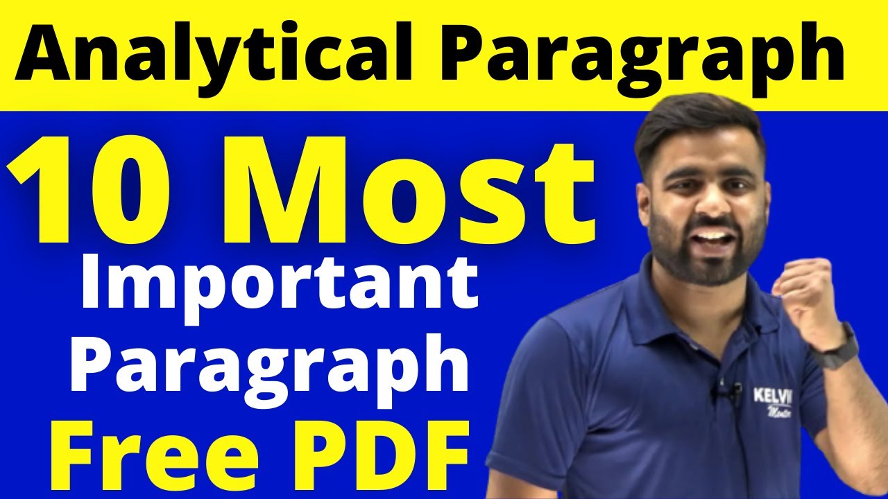 10 Most Important Analytical Paragraph Questions | English Important ...