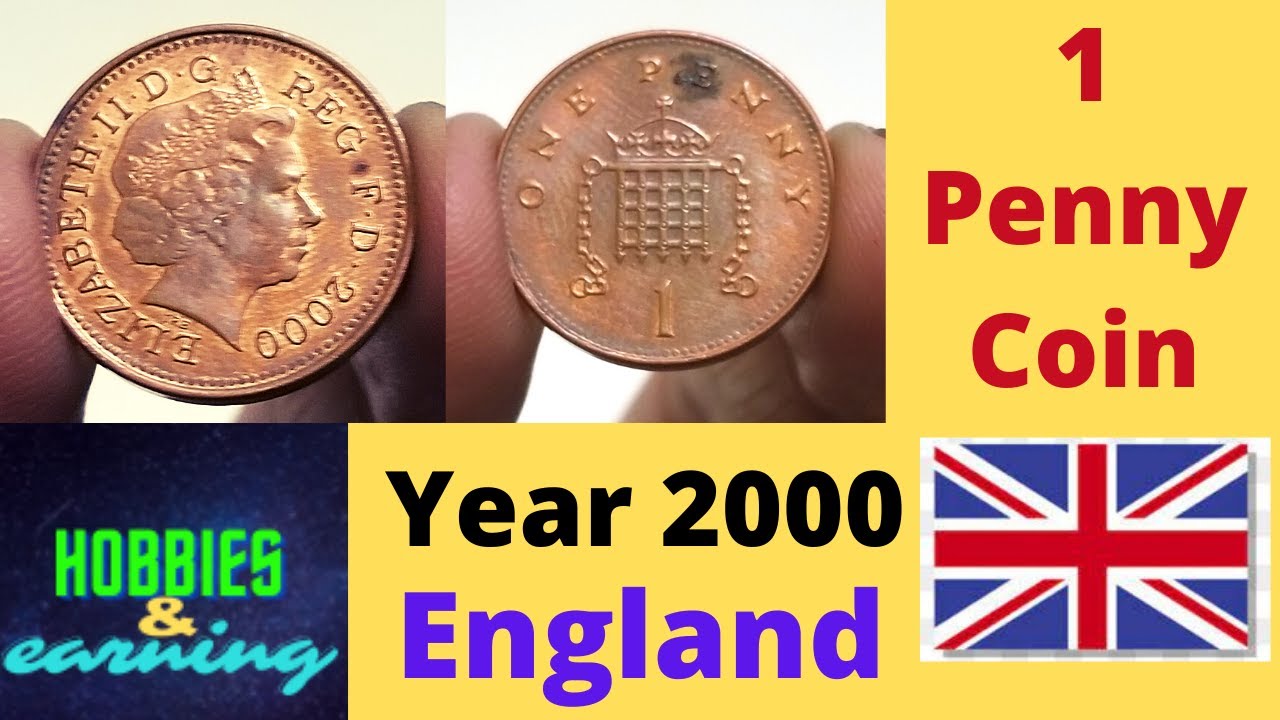 United Kingdom Queen Elizabeth II One Penny Year 2000 Coin at Coins and ...