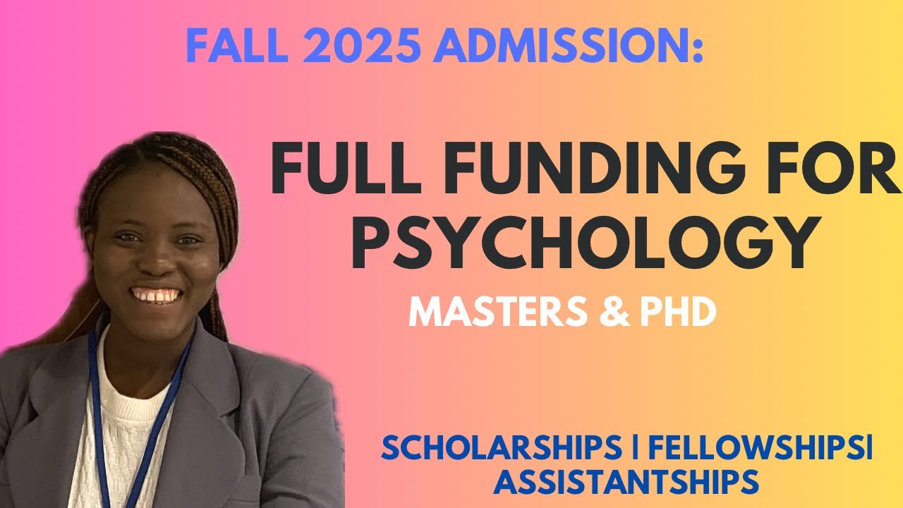 US UNIVERSITIES OFFERING FULL FUNDING FOR PSYCHOLOGY |Masters &PhD ...
