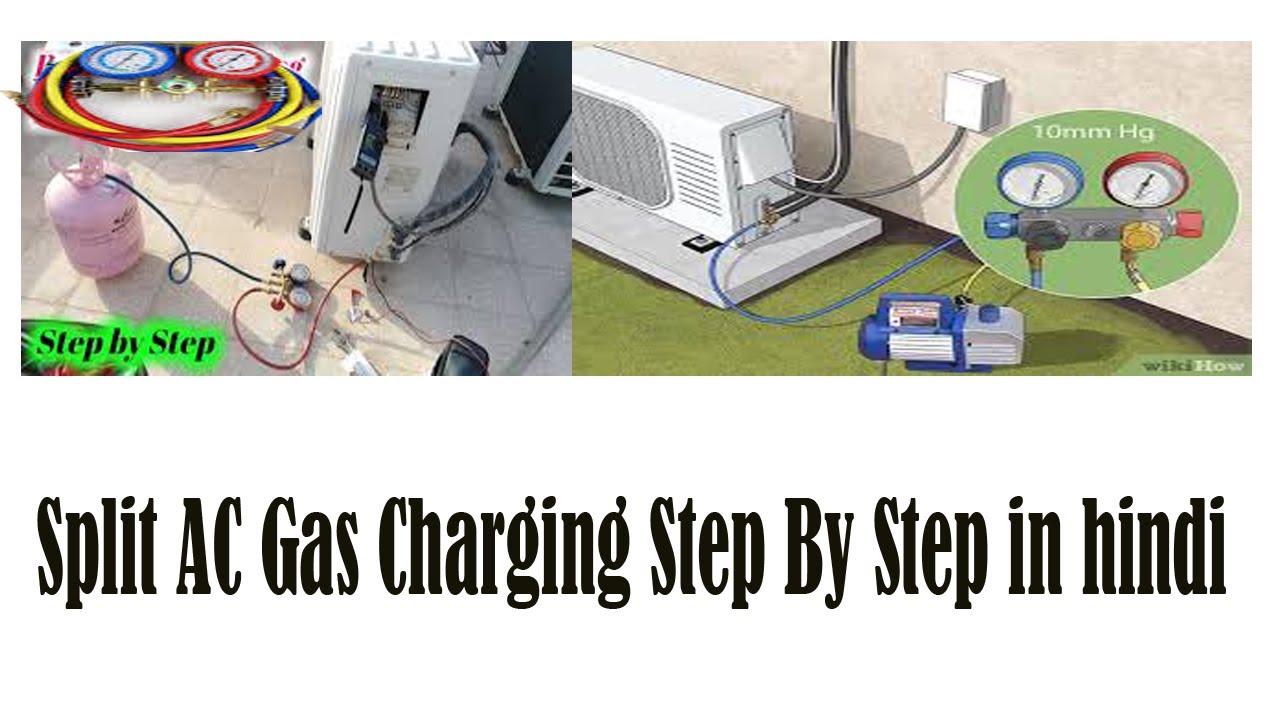 Split AC Gas Charging Step By Step - YouTube