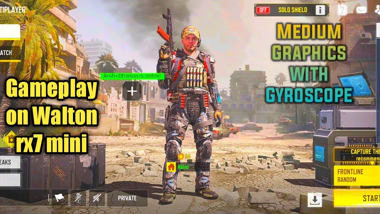 Call of Duty Mobile gameplay on Walton rx7 mini | Multiplayer Frontline ...