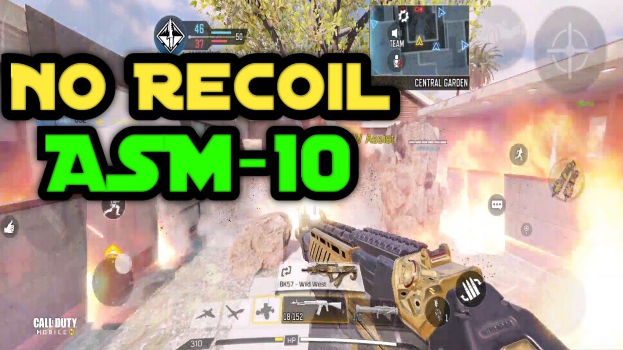 Black Gold Asm 10 Has No Recoil | Best Loadout/Attachments | Lagendary ...