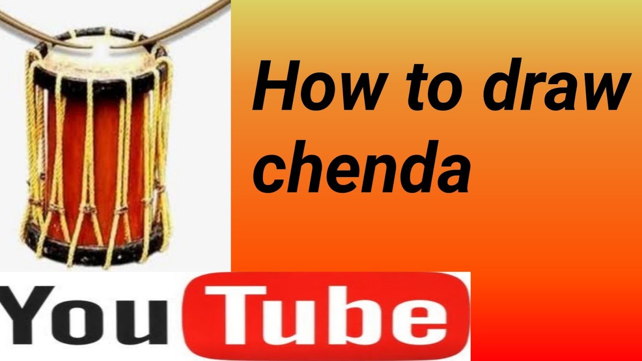 How to draw chenda # asquarecreations - YouTube