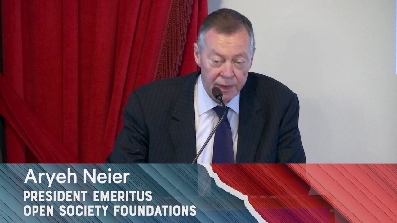 Aryeh Neier's Keynote Address - YouTube