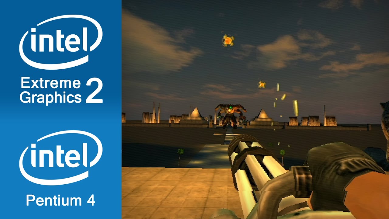 Serious Sam The First Encounter Gameplay Intel Extreme Graphics 2 - YouTube