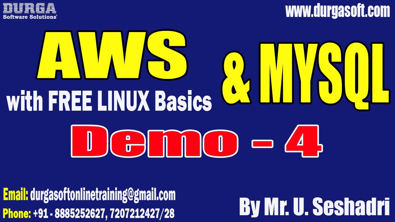 AWS & MYSQL tutorials || Demo - 4 || by Mr. U. Seshadri On 30-01-2025 ...