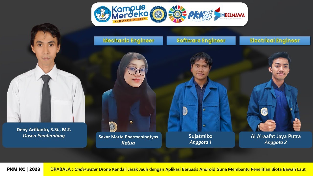 PKM-KC 2023 | DRABALA: Underwater Drone | Universitas Airlangga - YouTube