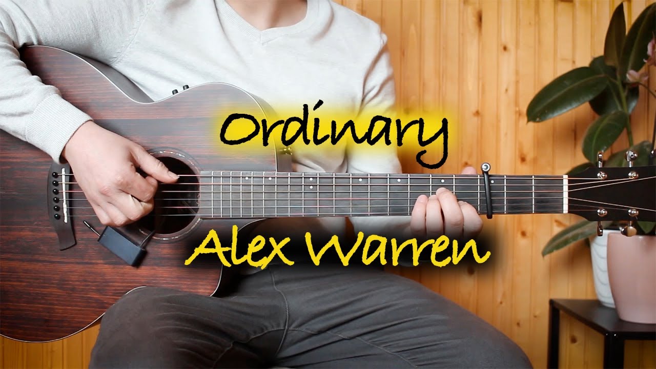 Alex Warren - Ordinary - Easy Guitar Chords Tutorial - YouTube
