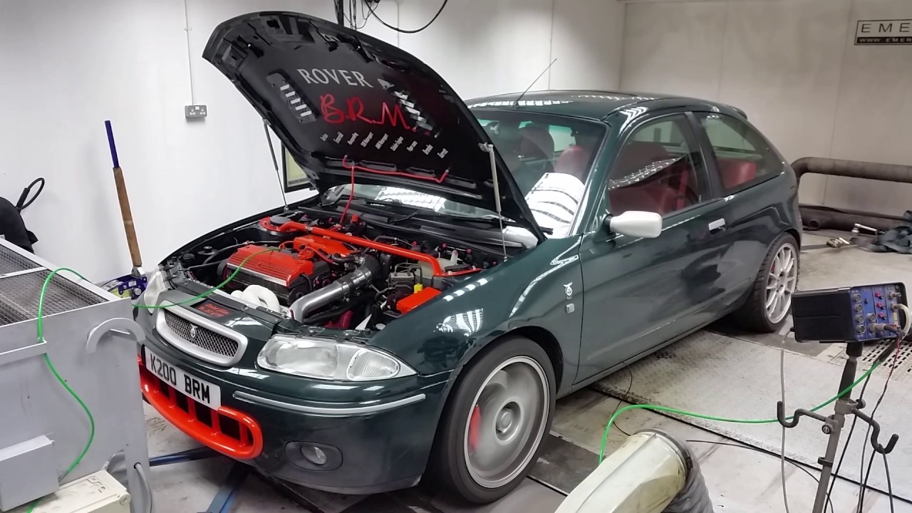 Rover 200 BRM K-series turbo mapping at Emerald - YouTube