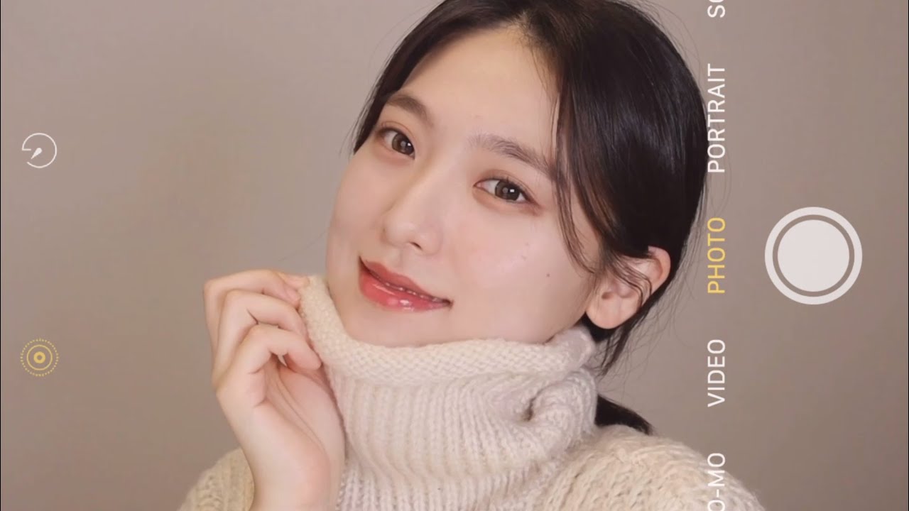 가을웜트루 속광 비치는 파데프리 투명 메이크업🧡 2주완성 광채리턴프로젝트 에크멀 반당반당페리페라 심플레인 니팅코랄