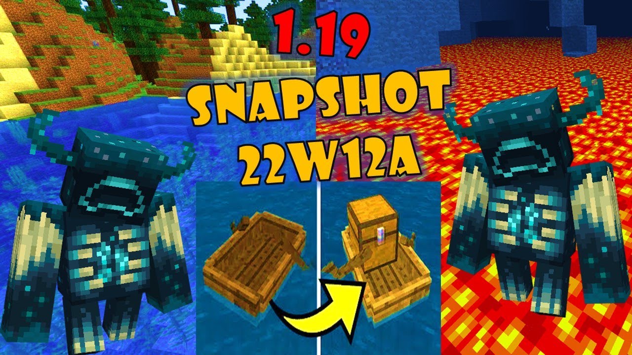 Minecraft 1.19 Snapshot 22W12A - Boat with Chest, Waterlogged Leaves ...