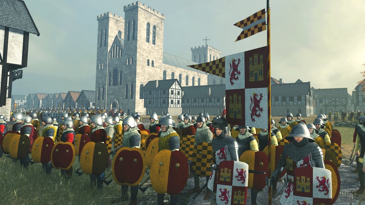 MASSIVE Cinematic Medieval SIEGE Battle - 4v4 Siege - Medieval Kingdoms 1212AD - YouTube
