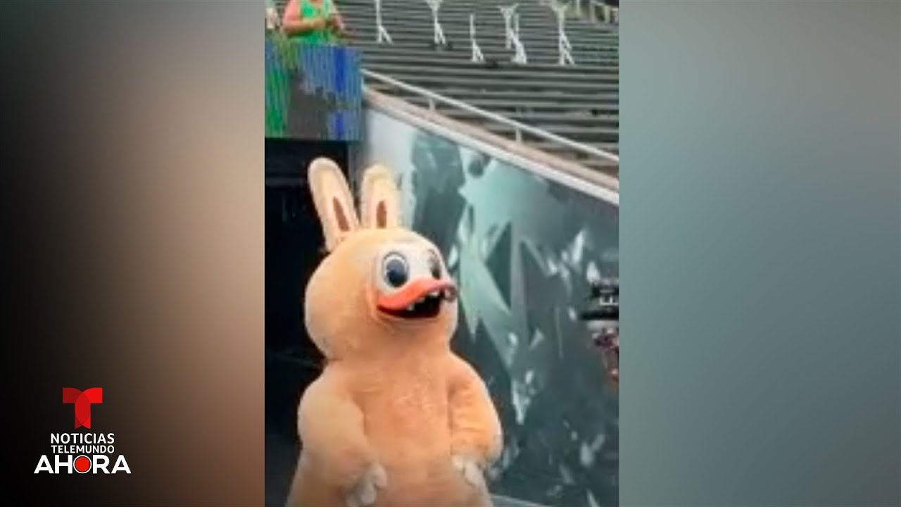 La mascota de los Oregon Ducks salió al campo disfrazado de Labubu ...