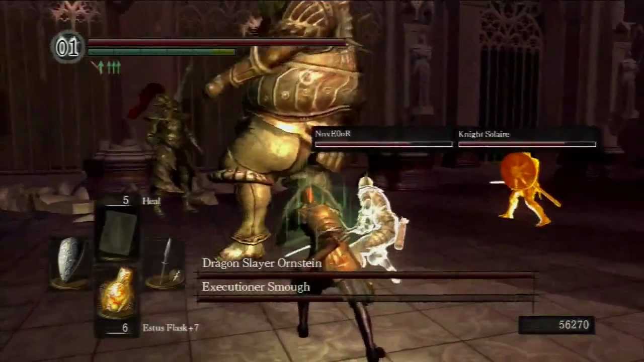 [Dark Souls Coop] Smough and Ornstein Boss Fight (from Anor Londo ...