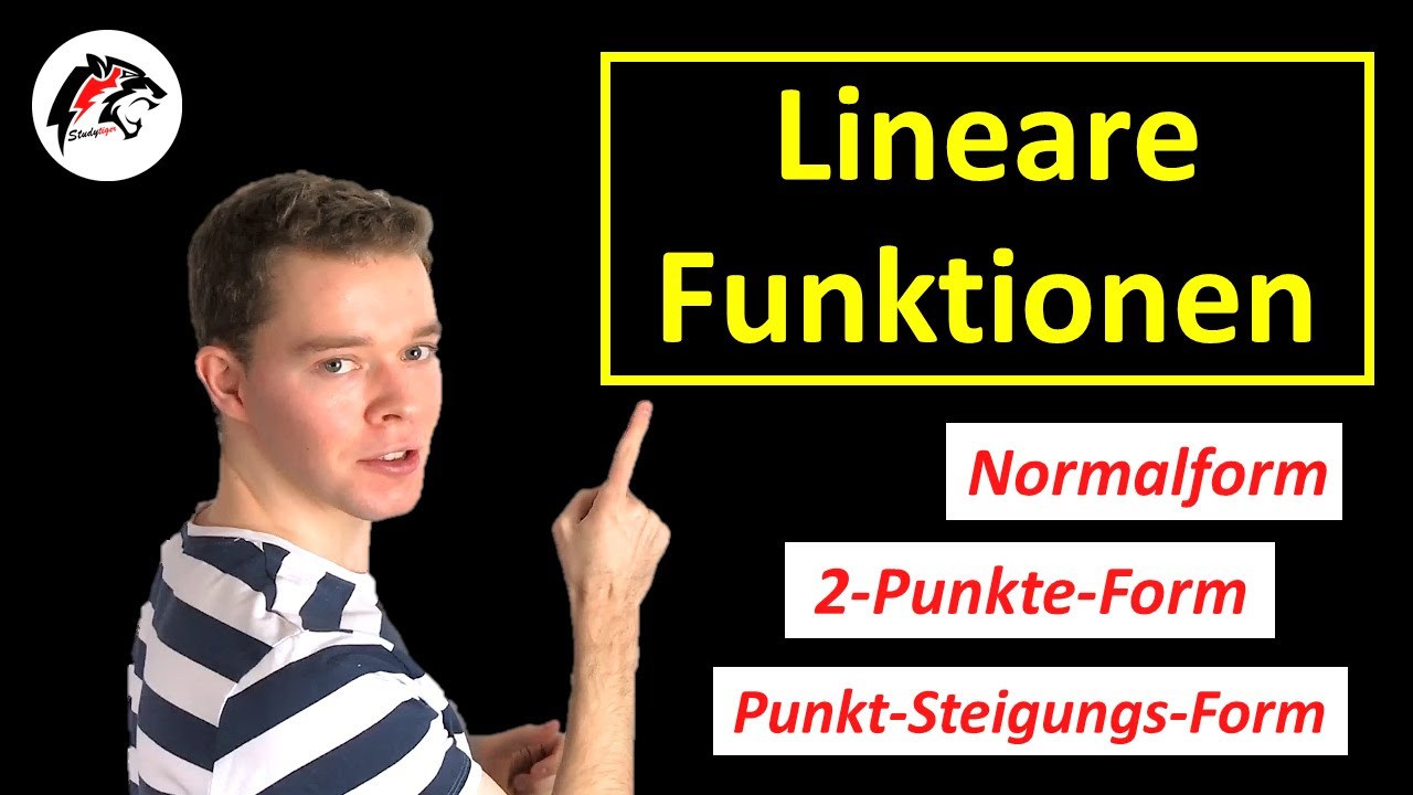 Normalform, 2-Punkte-Form, Punkt-Steigungs-Form - Lineare Funktionen ...