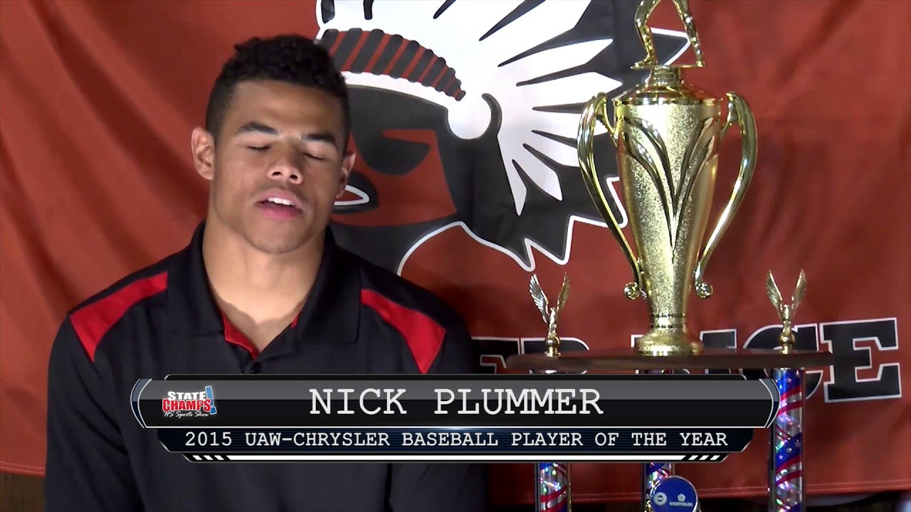Nick Plummer - 2015 UAW-Chrysler Baseball Player of the Year - YouTube