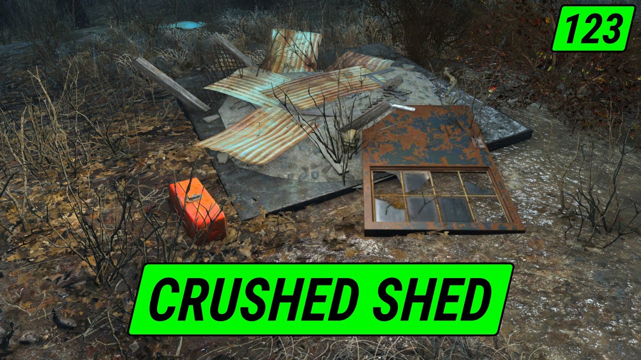 Crushed Museum Shed | Fallout 4 Unmarked | Ep. 123 - YouTube