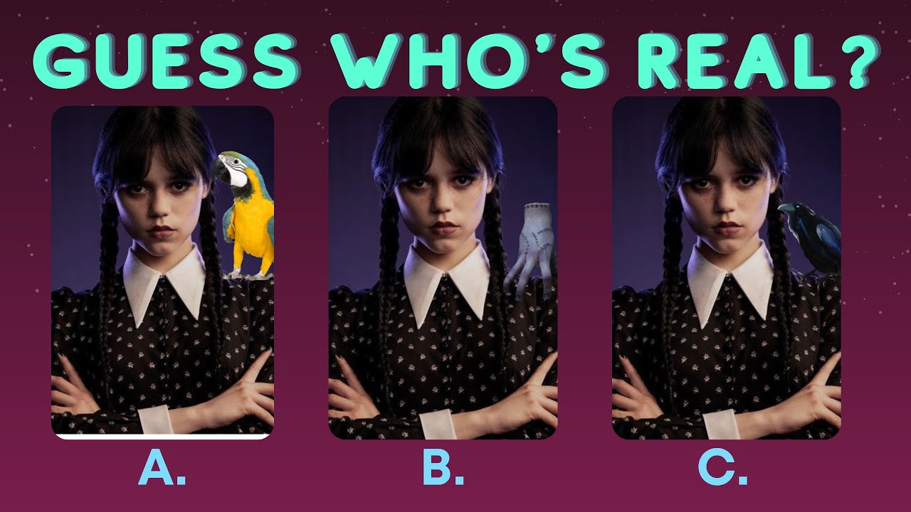 Guess The Real WEDNESDAY CHARACTER | Wednesday Quiz - YouTube