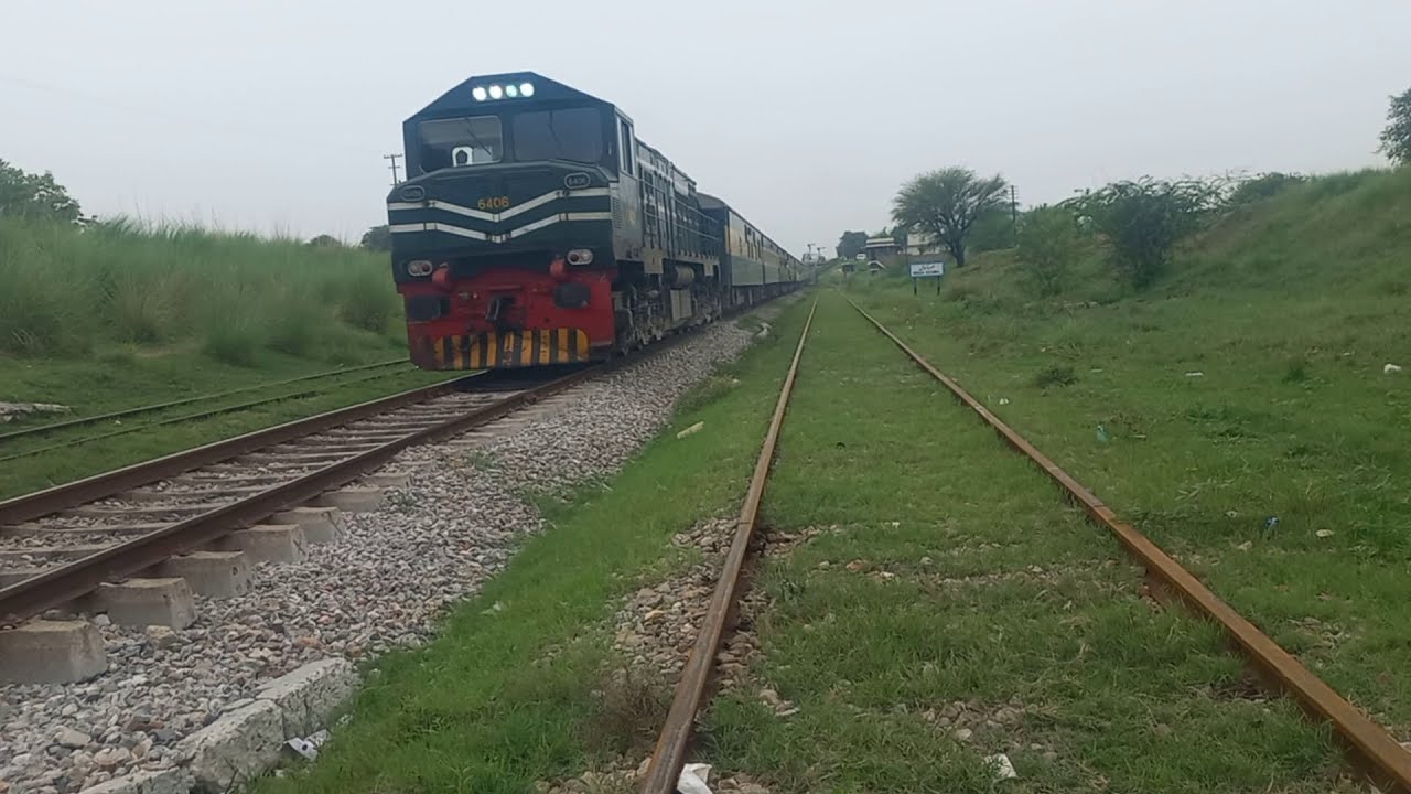 Live view from Locomotive Cab train journey from Train driver cab front ...