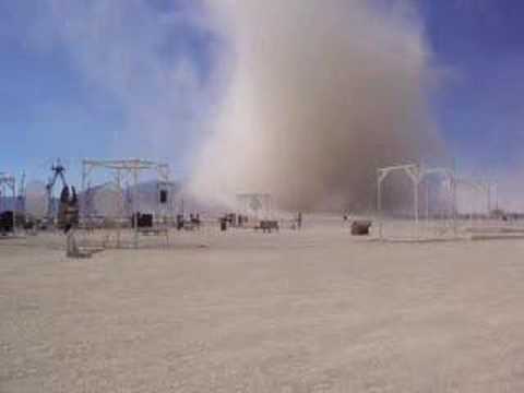 Running Into a Giant Dust Devil - YouTube