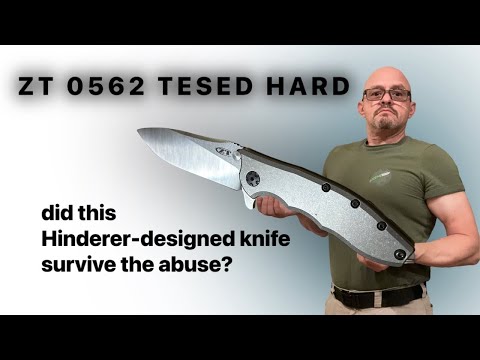 Zero Tolerance ZT 0562 Ti Hinderer Knife tested with extreme prejudice. No slack: a tool is a tool.