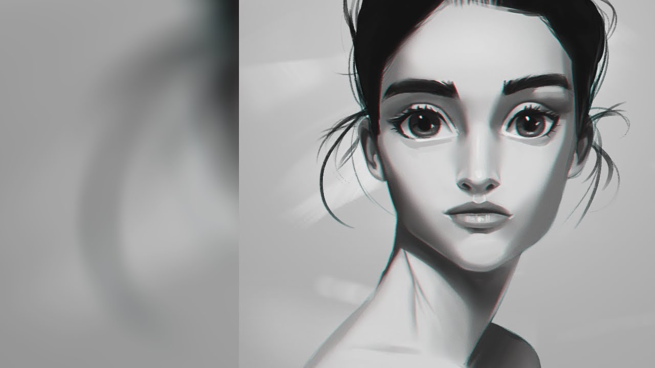 Portrait Value Study - SPEEDPAINT - YouTube