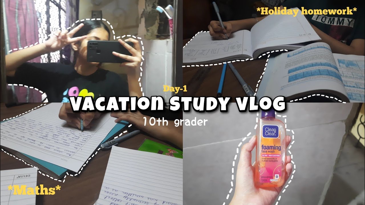 Vacation study vlog ||CBSE 10th grader - YouTube