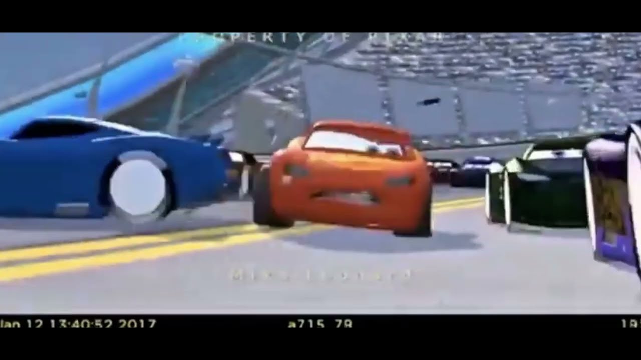 Cars 3 florida 500 crash animation test - YouTube