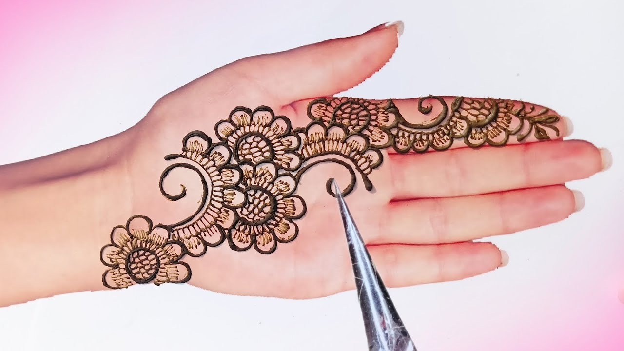 Simple short Mehndi Design || Mehndi ka Design || Easy Mehndi design ...