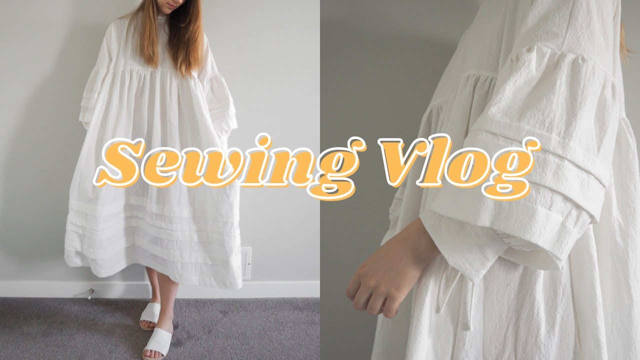 SEWING VLOG | DIYing a Designer-Inspired Dress - YouTube