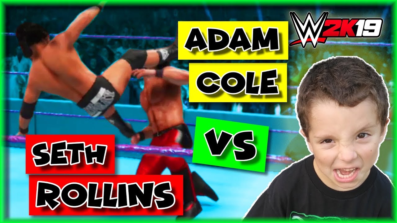 WWE 2K19 Adam Cole vs Seth Rollins - YouTube