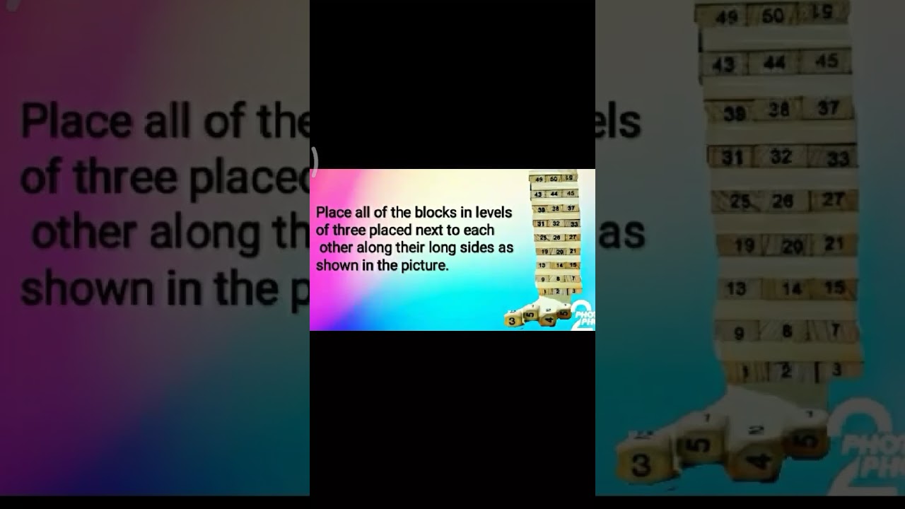 How to play number Jenga / Wiss Toy & Rules of Jenga - YouTube