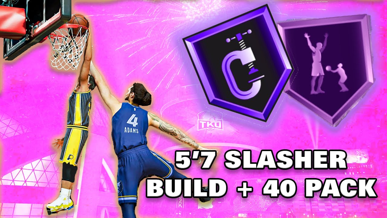 5'7 SLASHER GOES NUCLEAR IN NBA 2K23! 40 PACK + BUILD - YouTube