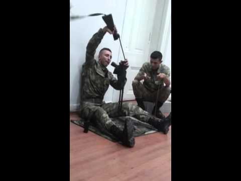 G3 Piyade Tüfegi Sök-Tak 36 Sn...NATO K.K.K.`dan Piyade Onbaşı Mustafa.  (ANKARA)