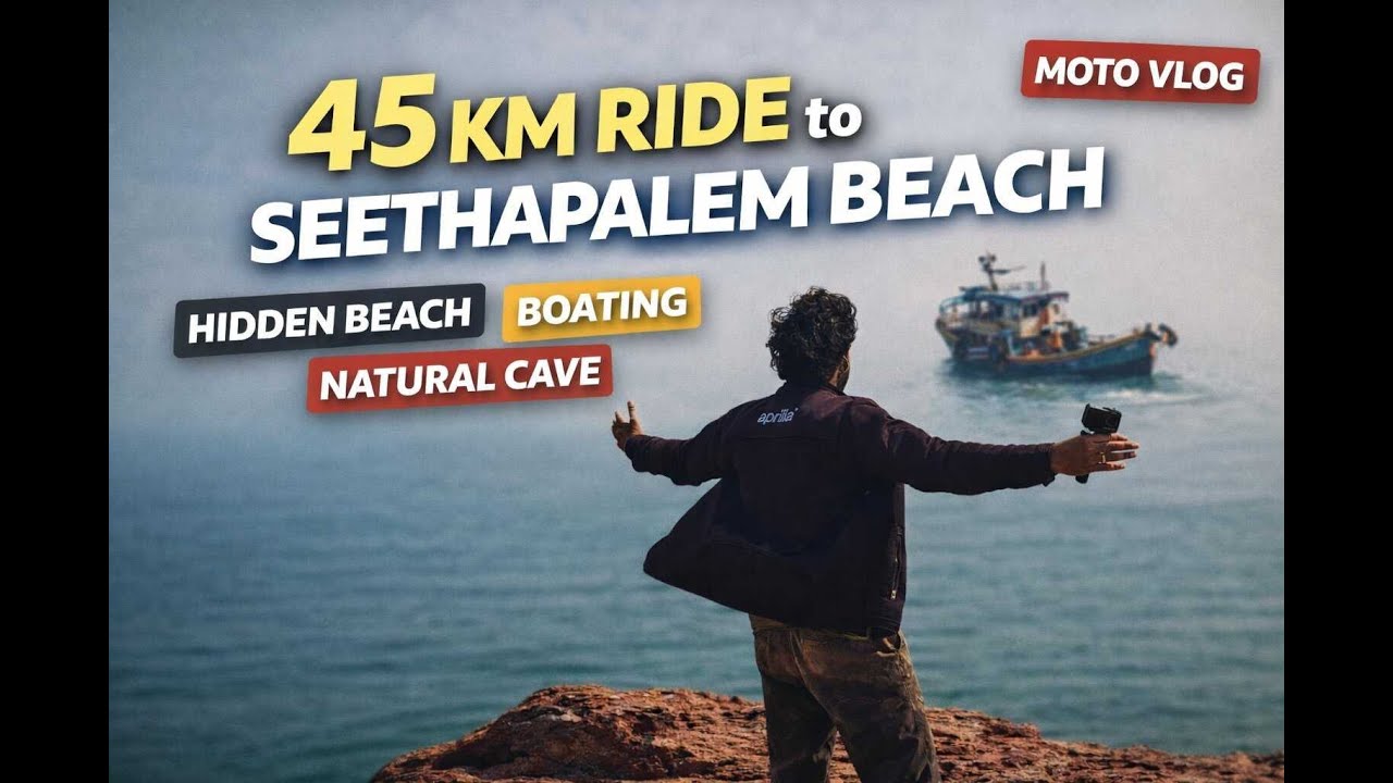 Seethapalem Beach Vizag 🌊 | Peaceful Ride, Boating & Natural Cave ...