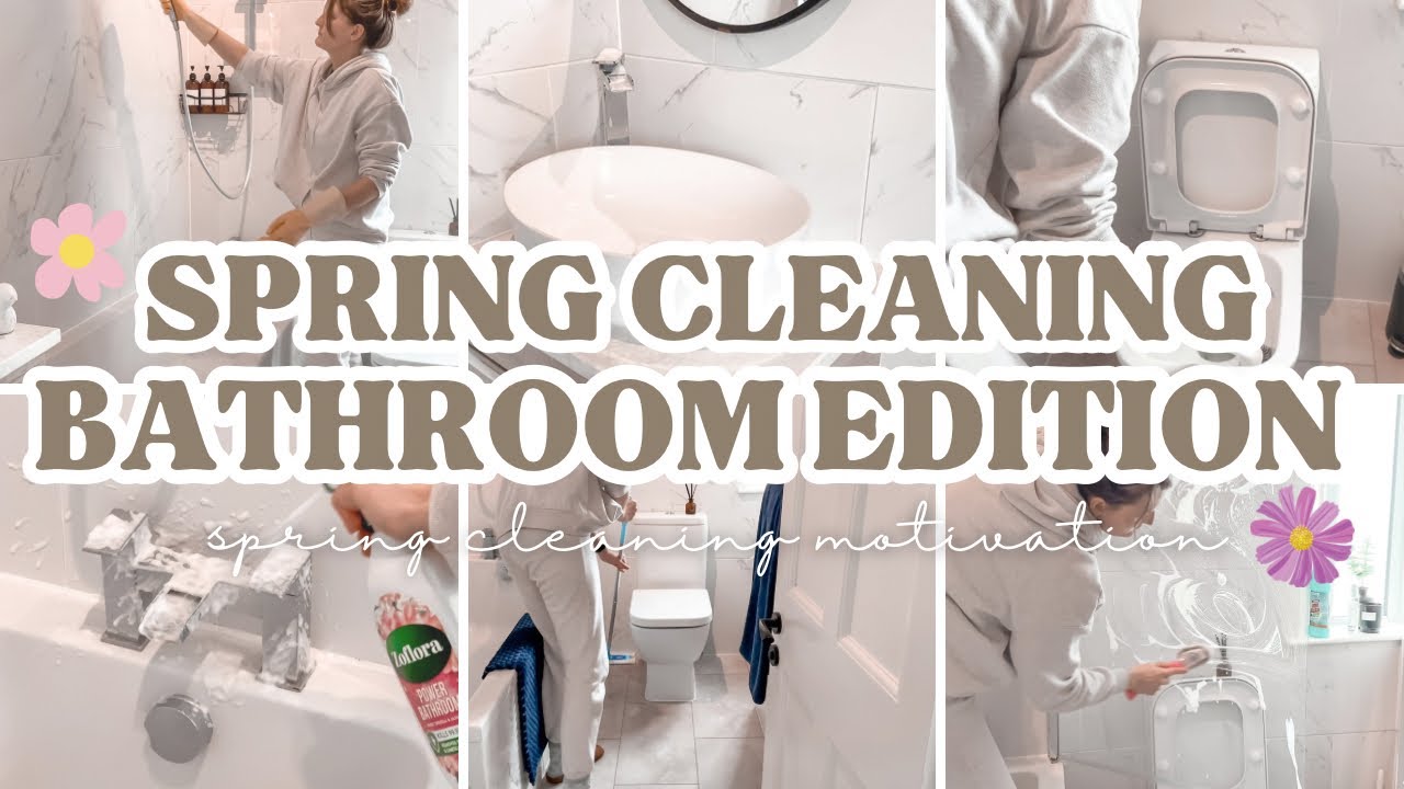 SPRING DEEP CLEAN SERIES🛁 Ultimate bathroom clean, declutter & organise! - YouTube