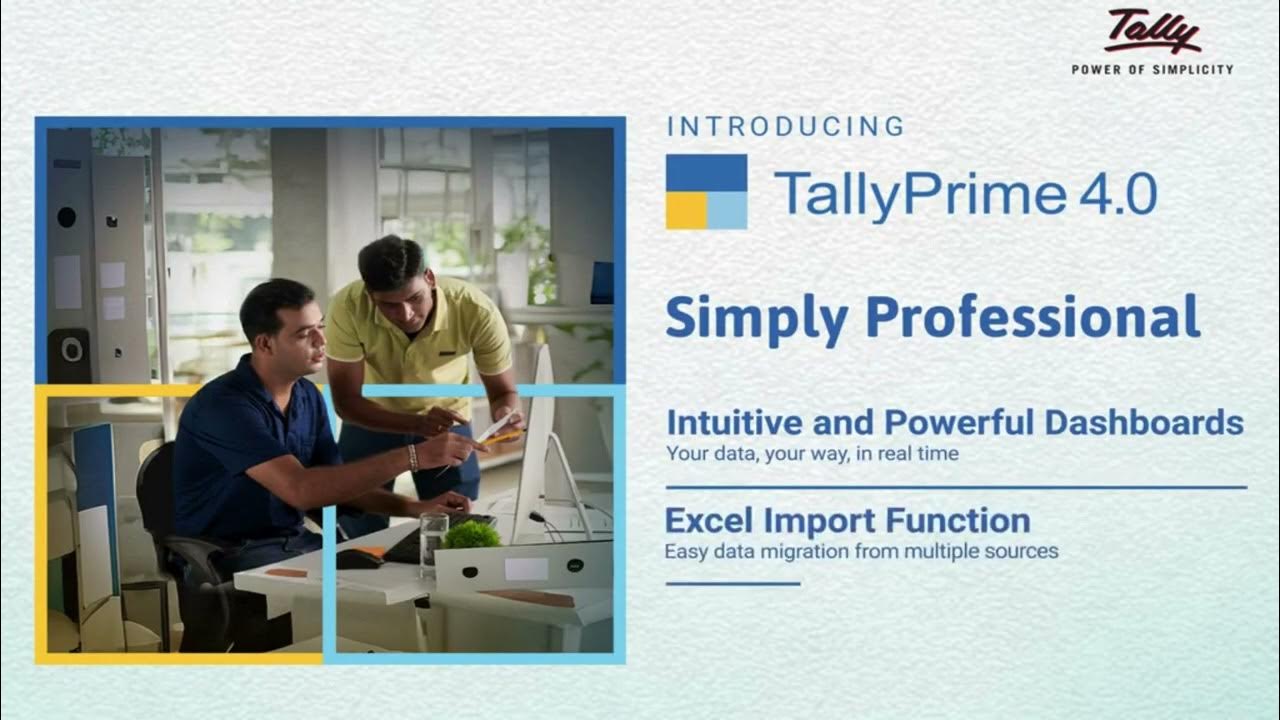 Introducing "Tally Prime 4.0" Simply Professional. - YouTube